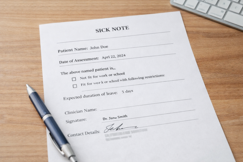 Sick Notes in Canada: How They Work and When You Need One